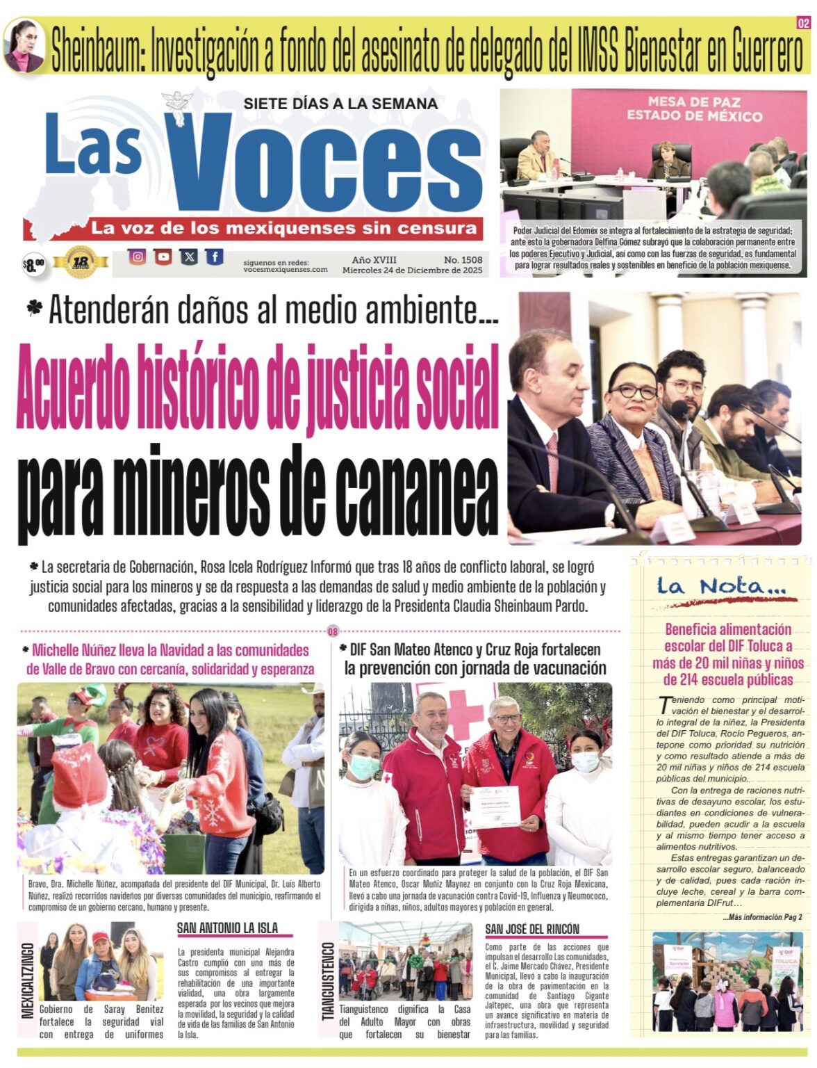 Acuerdo histórico de justicia social Atenderán daños al medio ambiente ...